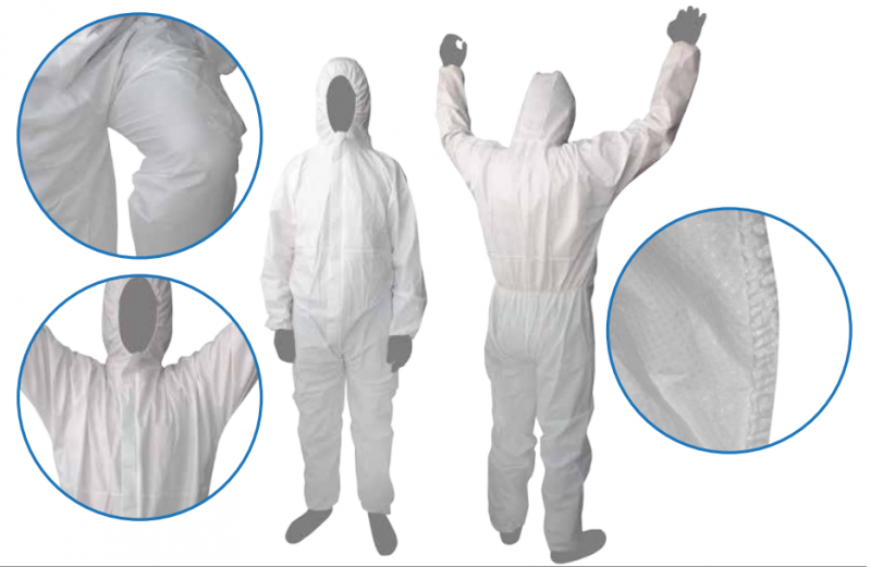 Breathable White Disposable Microporous Coveralls - HaoXin Safety Wear